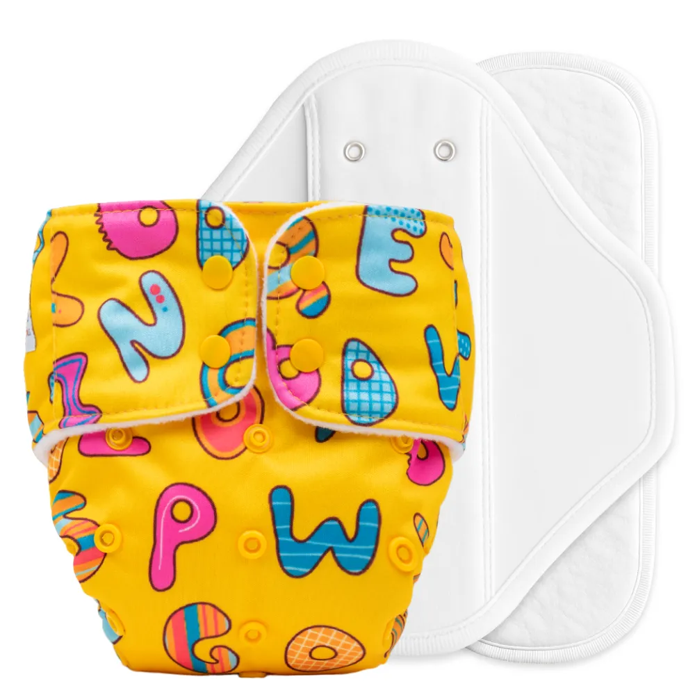 Adjustable & Reusable Cloth Diaper with Leaksafe & Ultra Absorb Pad ...