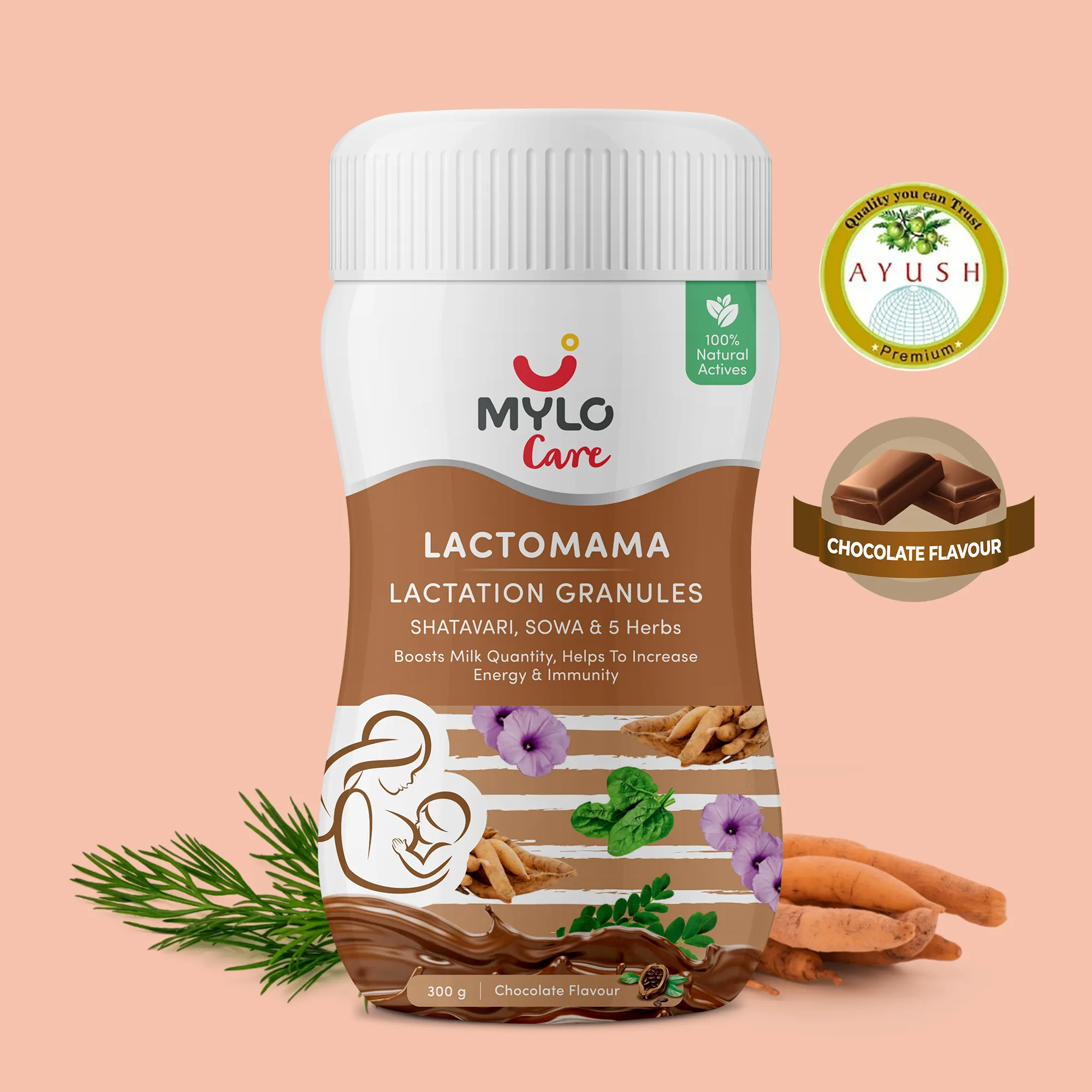 Mylo LactoMama ™ | With Shatavari, Sowa & 5 herbs | Natural Supplement ...