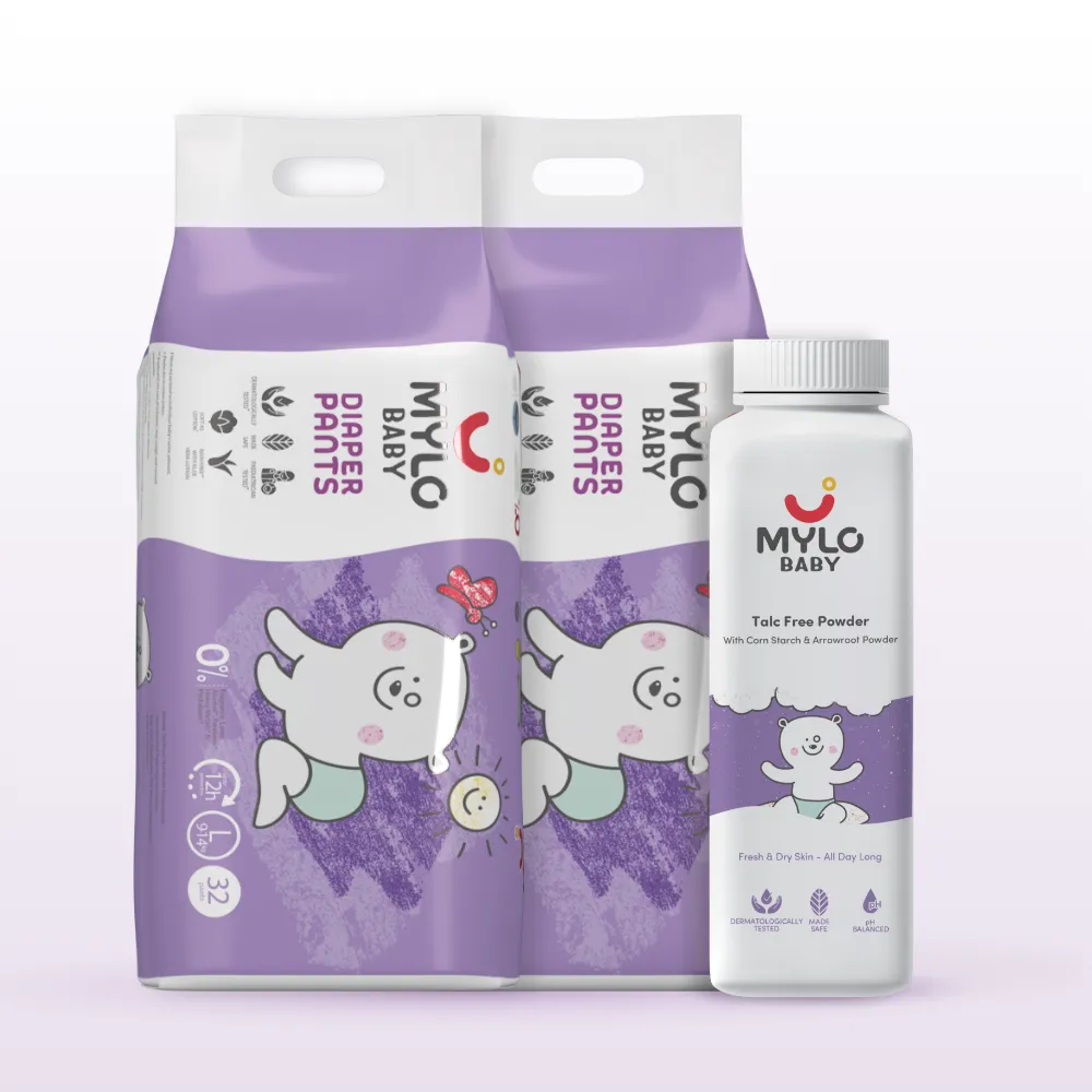 Diaper Pants (L) & Baby Powder (300g) Super Saver Combo